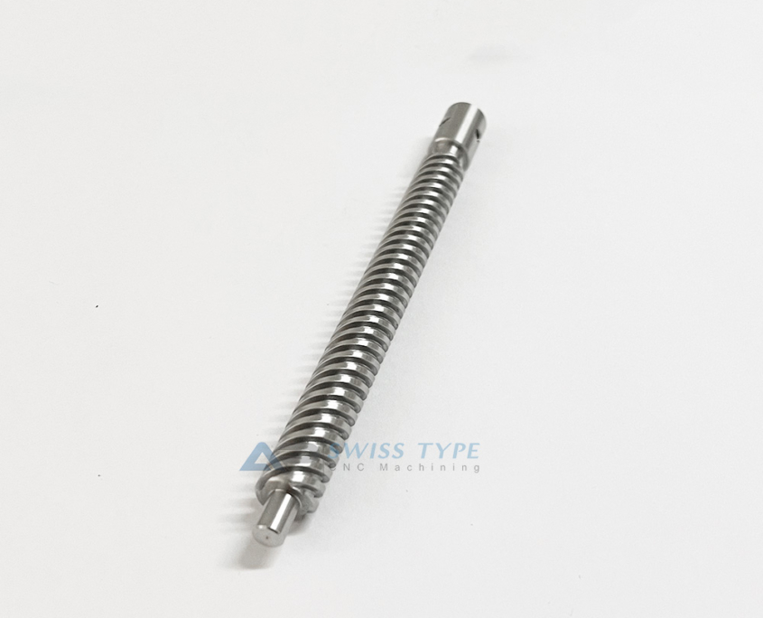 Custom OEM stainless steel 316L screw shaft precision threaded rod ...